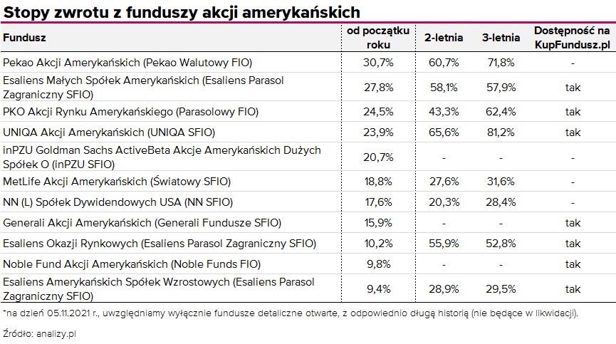 Hosso, trwaj! Rekordy w USA wspierają wyniki funduszy - Analizy.pl